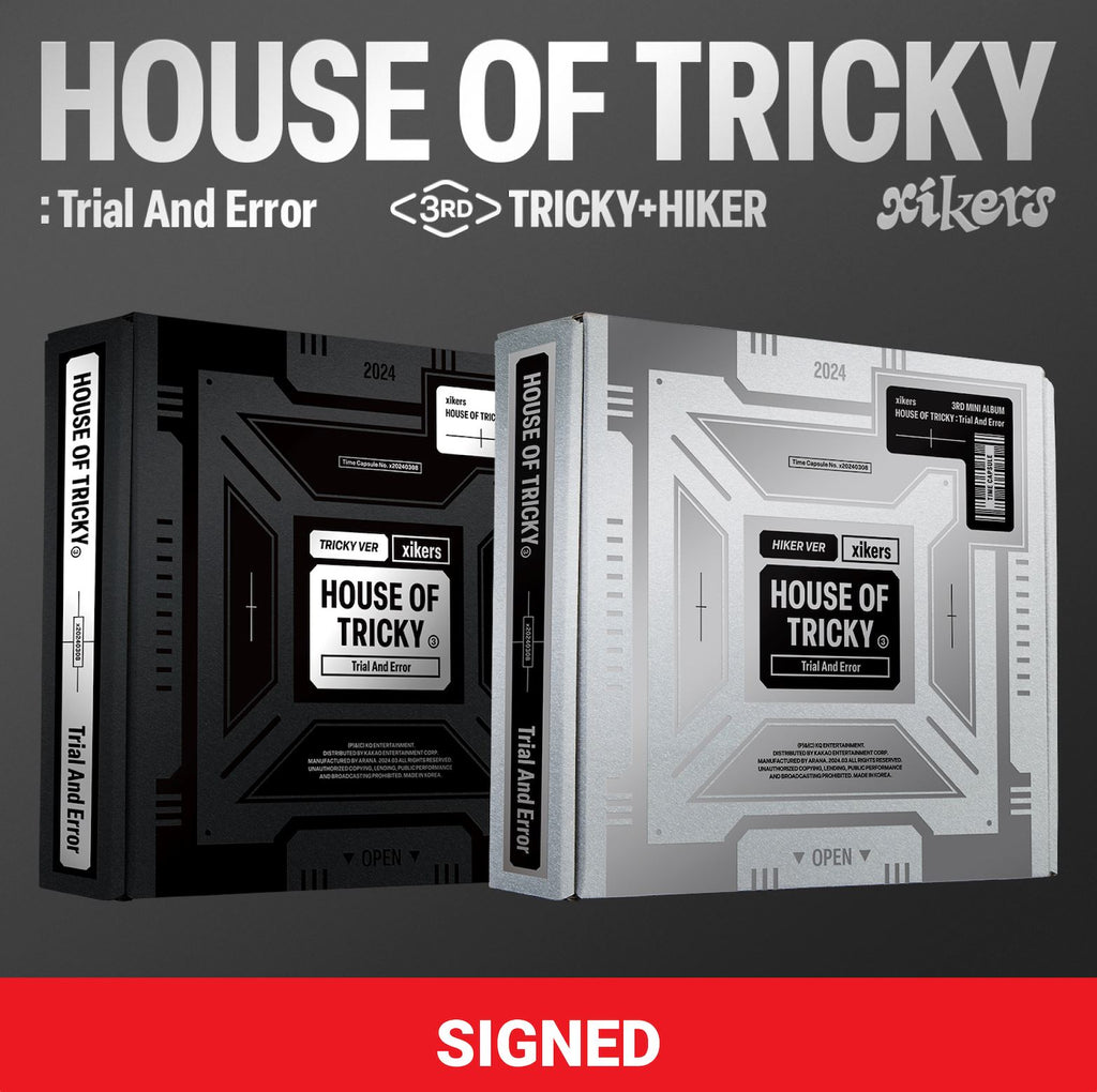 XIKERS - HOUSE OF TRICKY : TRIAL AND ERROR (3RD MINI ALBUM) SIGNED