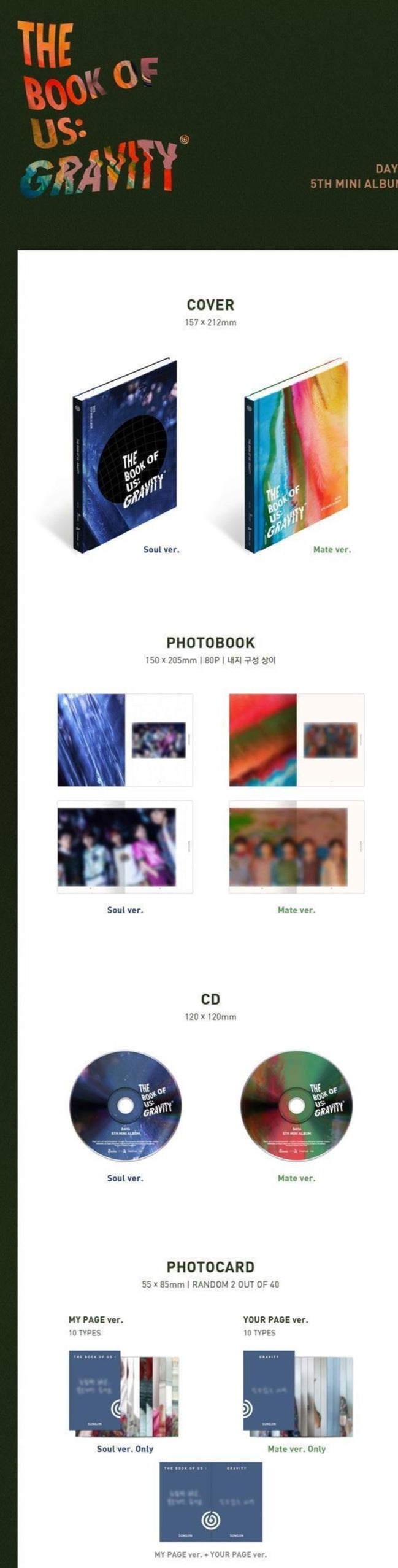 DAY6 - 5th Mini [The Book Of Us : Gravity] — Nolae