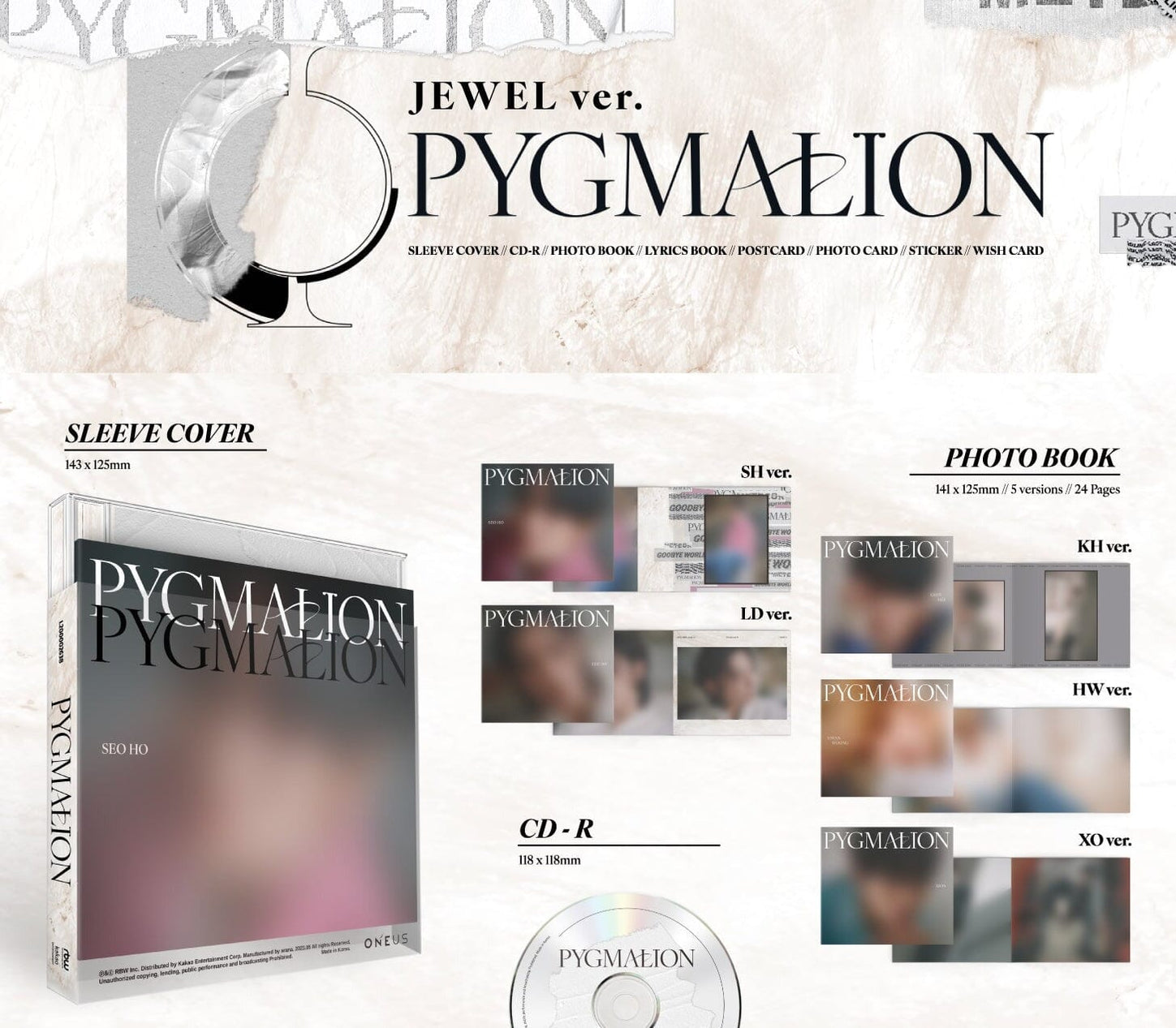 ONEUS - 9th Mini Album [PYGMALION] (JEWEL ver.) — Nolae